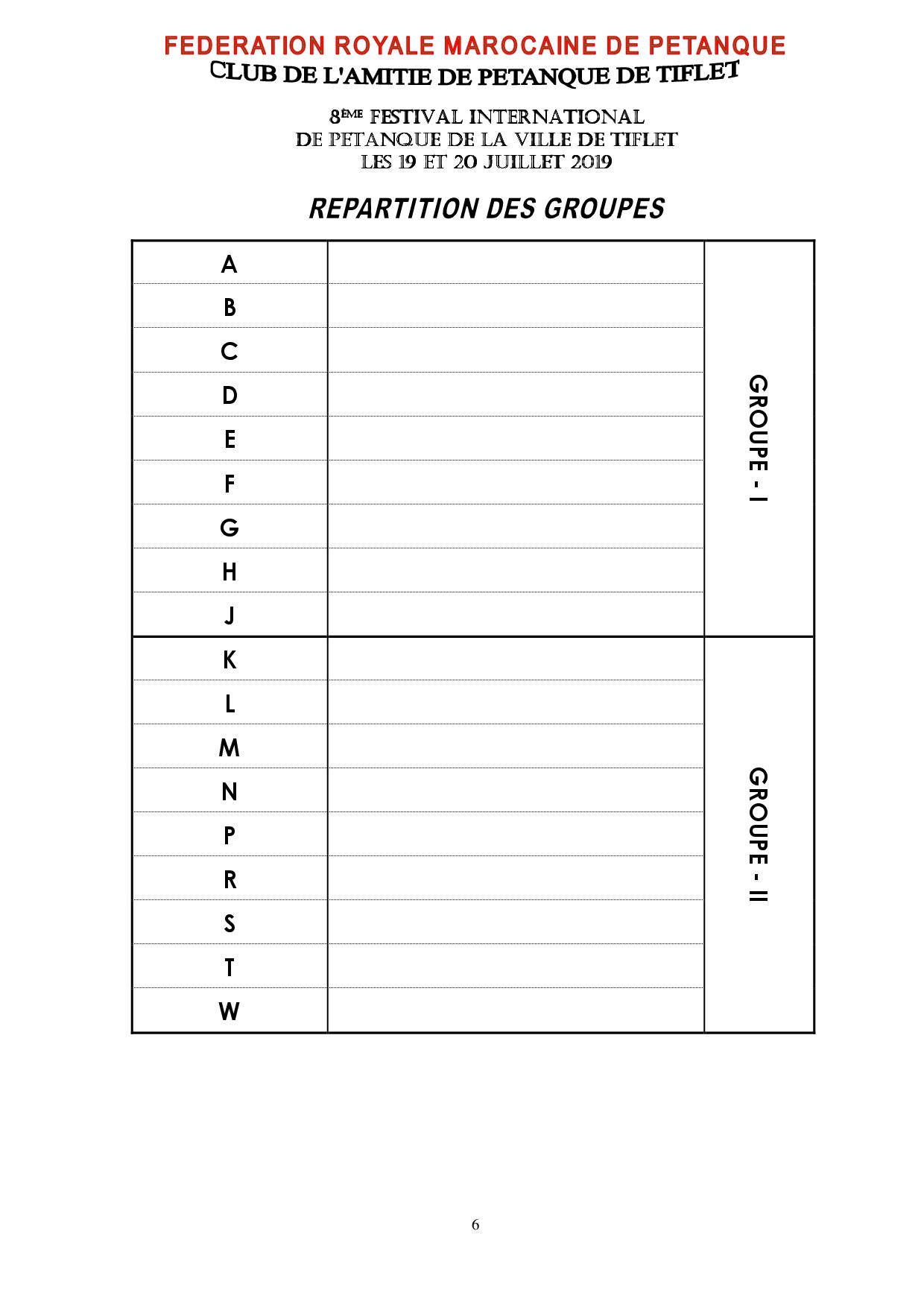 8e Fistival international de pétanque de la ville de Tiflet les 19 et ...